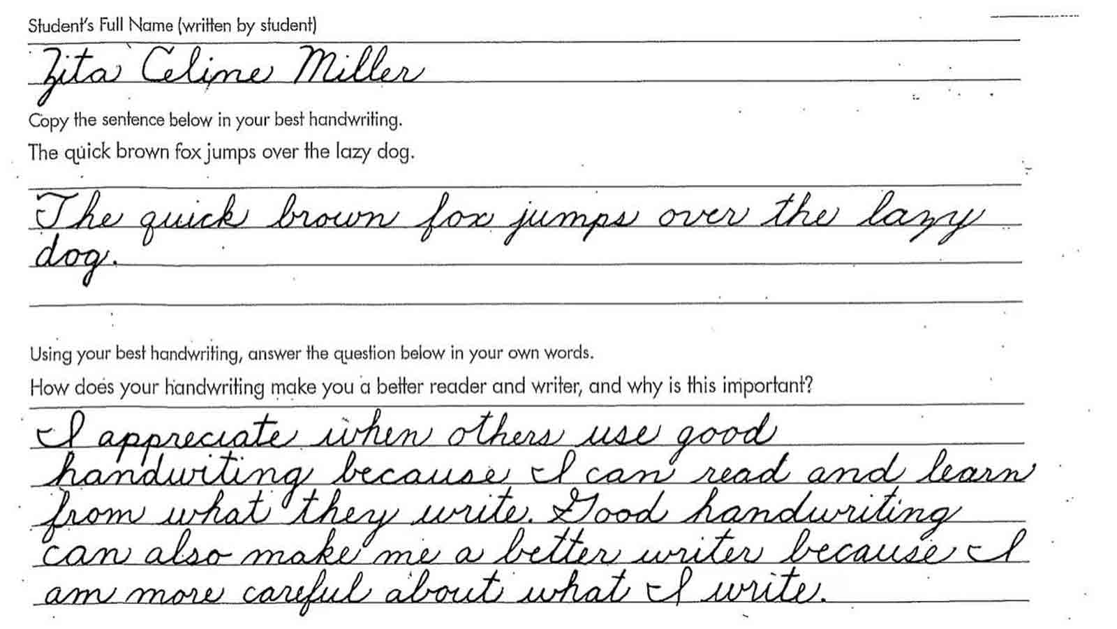 Winners of national penmanship contest crowned as handwriting is ...