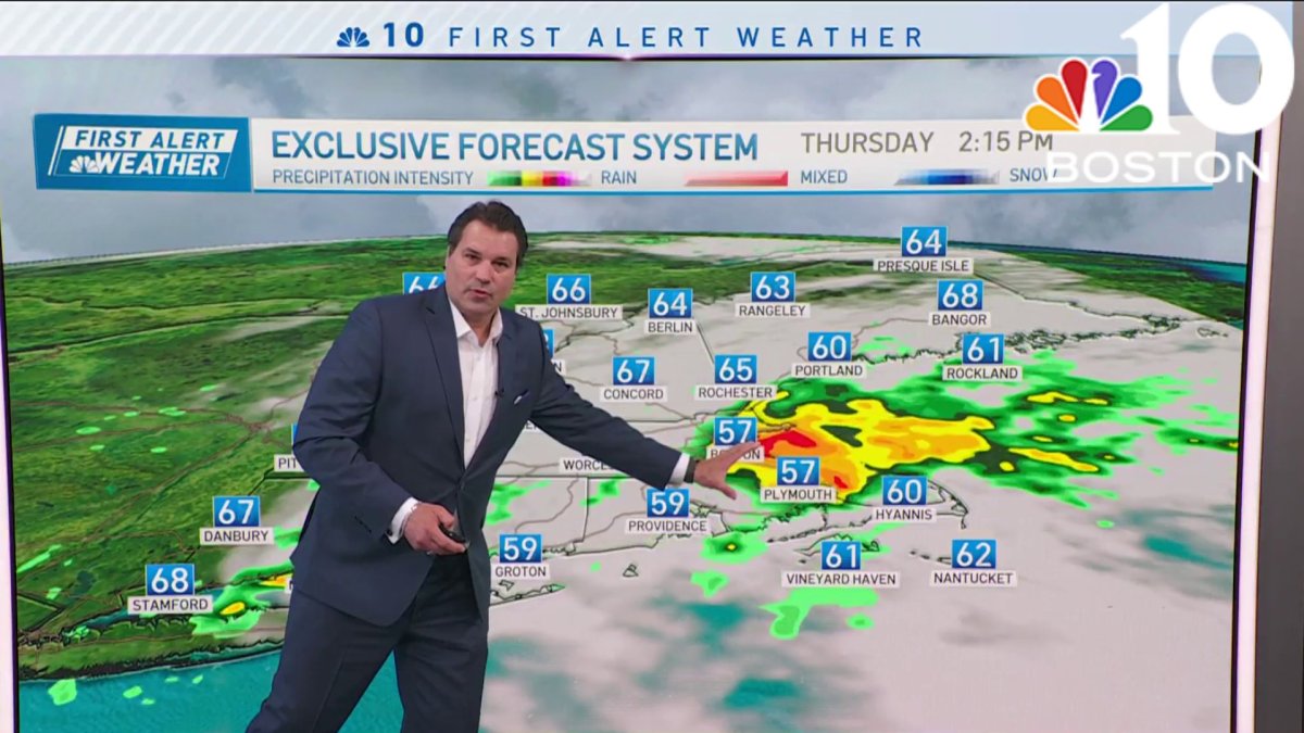 Weather forecast: Drier evening, with temps in the 60s – NBC Boston