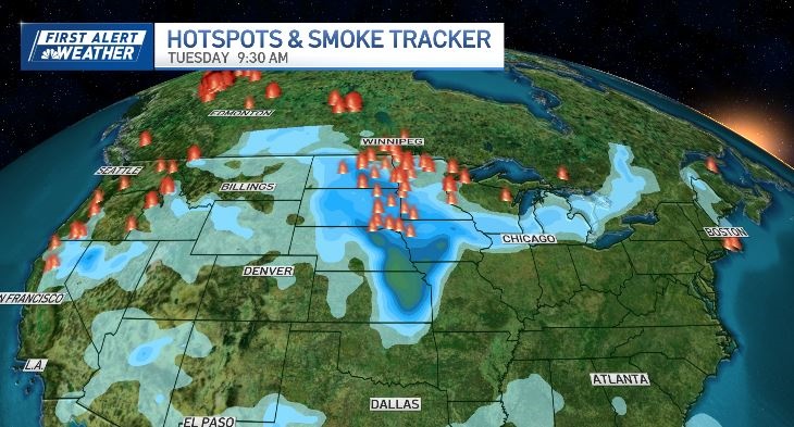 New England wildfire smoke forecast, controlled burns – NBC Boston