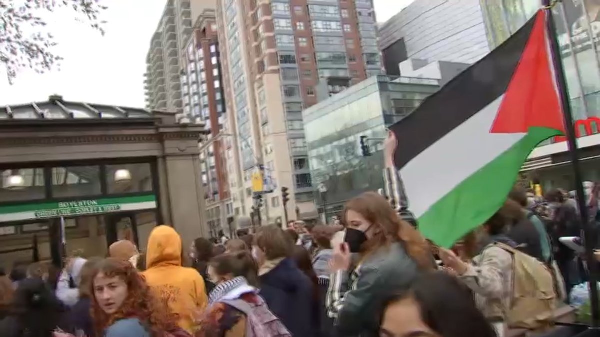 Boston Common/Emerson Gaza university protest Wednesday – NBC Boston