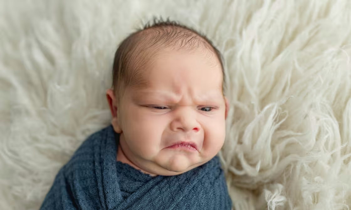 This newborn baby is going viral for his many grumpy faces: See all the ...
