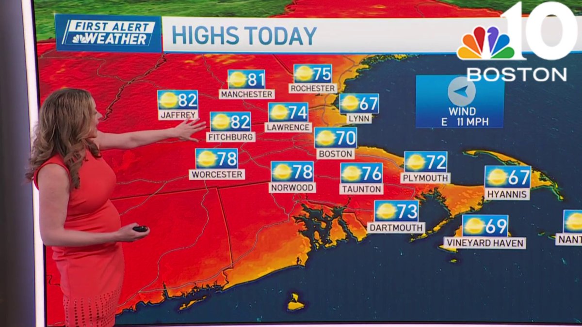 Perfect day today with temperatures in the 70s – NBC Boston