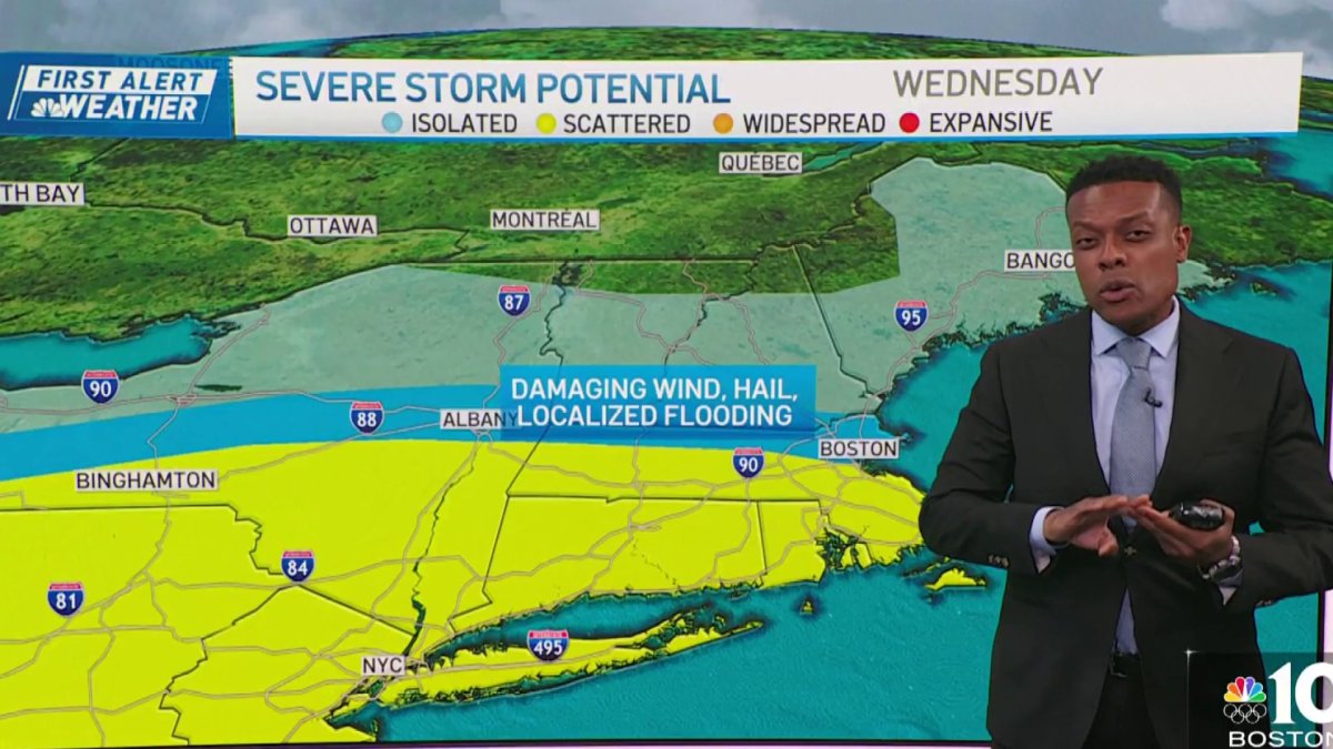 Tracking rain and storms headed to Boston overnight – NBC Boston