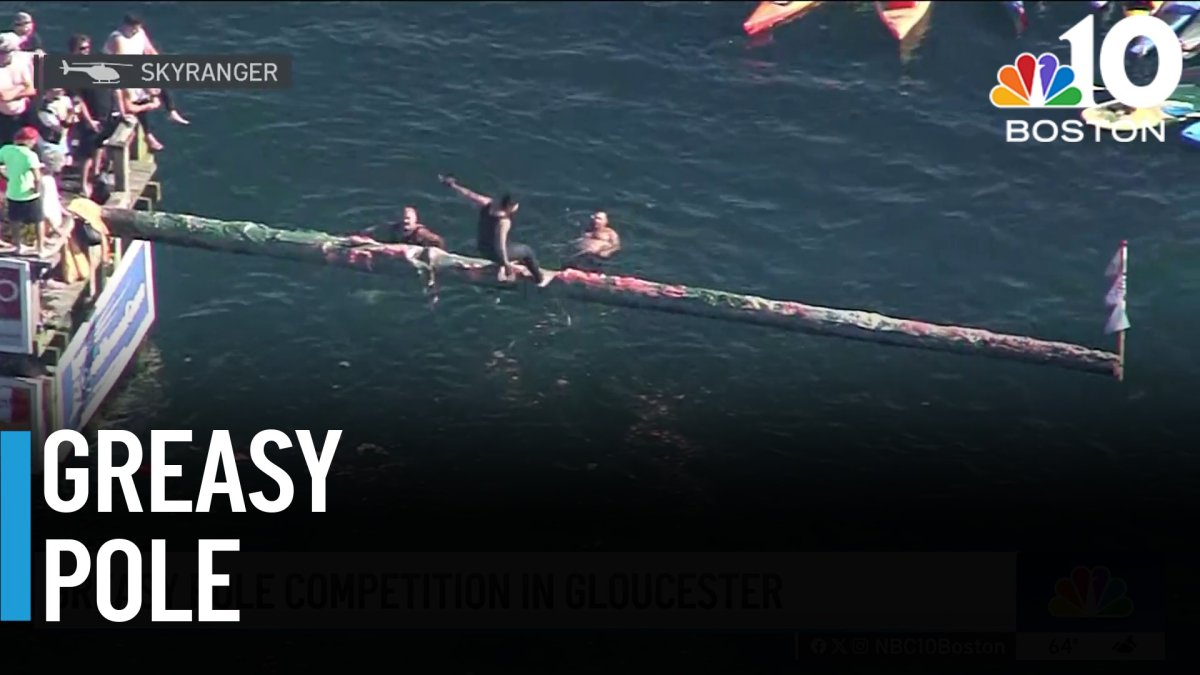Greasy pole competition begins in Gloucester – NBC Boston