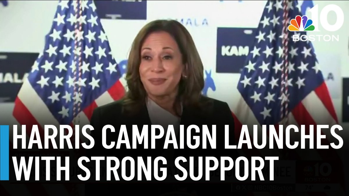 Harris secures support from Democrats in Mass., nationwide in 1st full ...