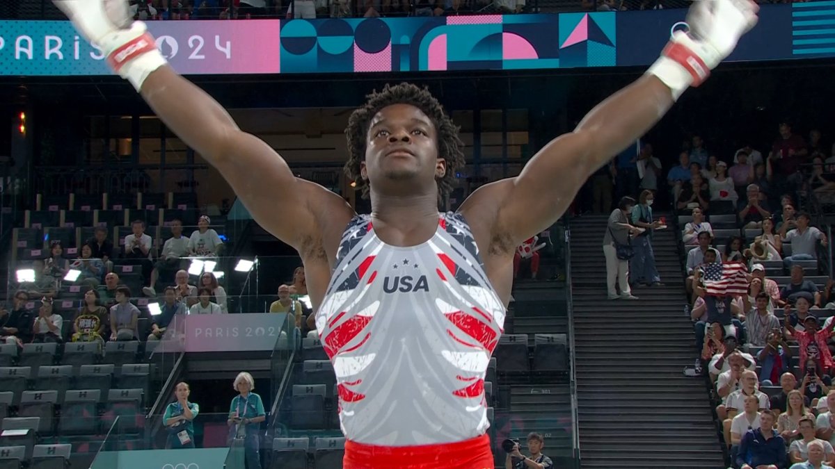 HIGHLIGHT: Gymnast Fred Richards’ impressive routine on high bars ...