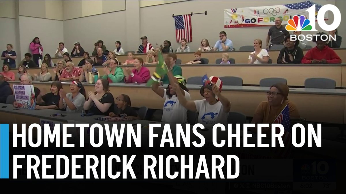 Fans cheer on gymnast Frederick Richard at Stoughton watch party – NBC ...