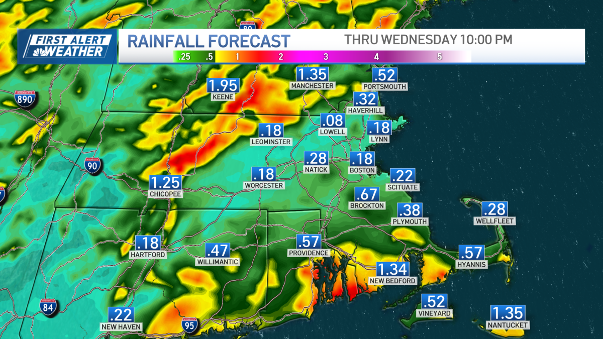 Boston weather: Morning rain lingers, impacting commute – NBC Boston