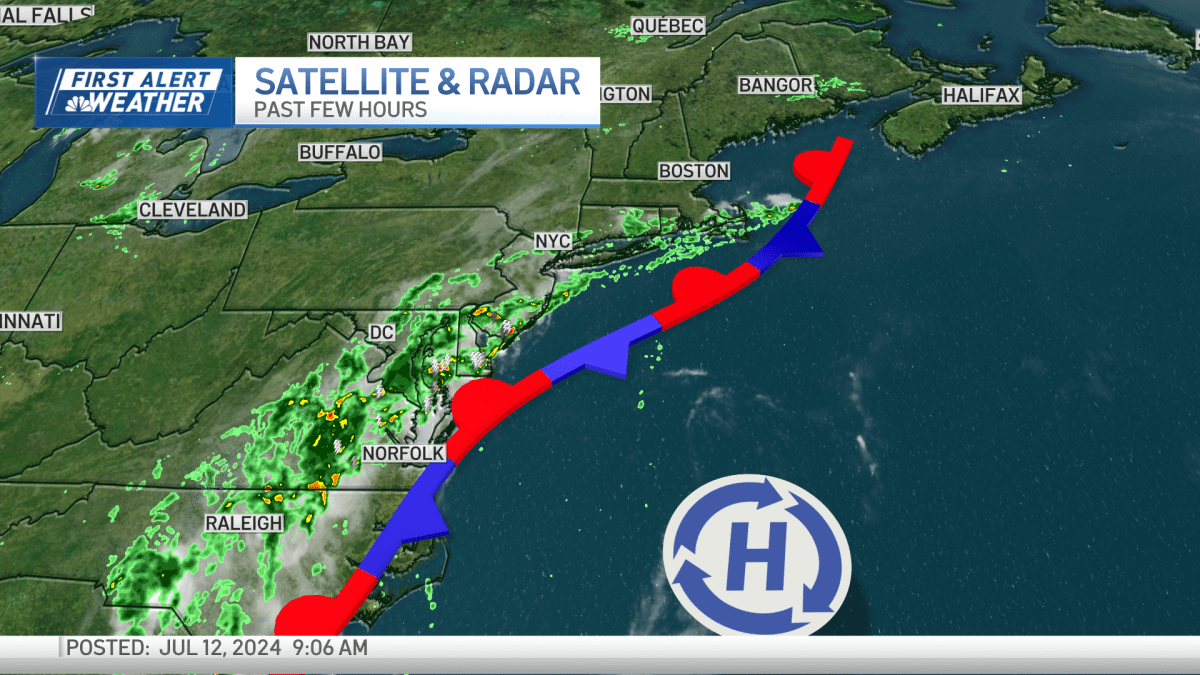 Boston weather: Showers and storms moving in – NBC Boston