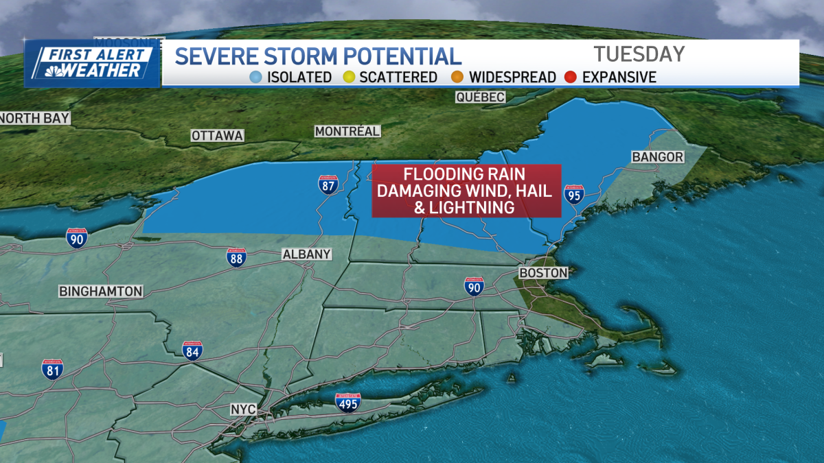 New England faces mostly dry conditions, localized flash flooding ...