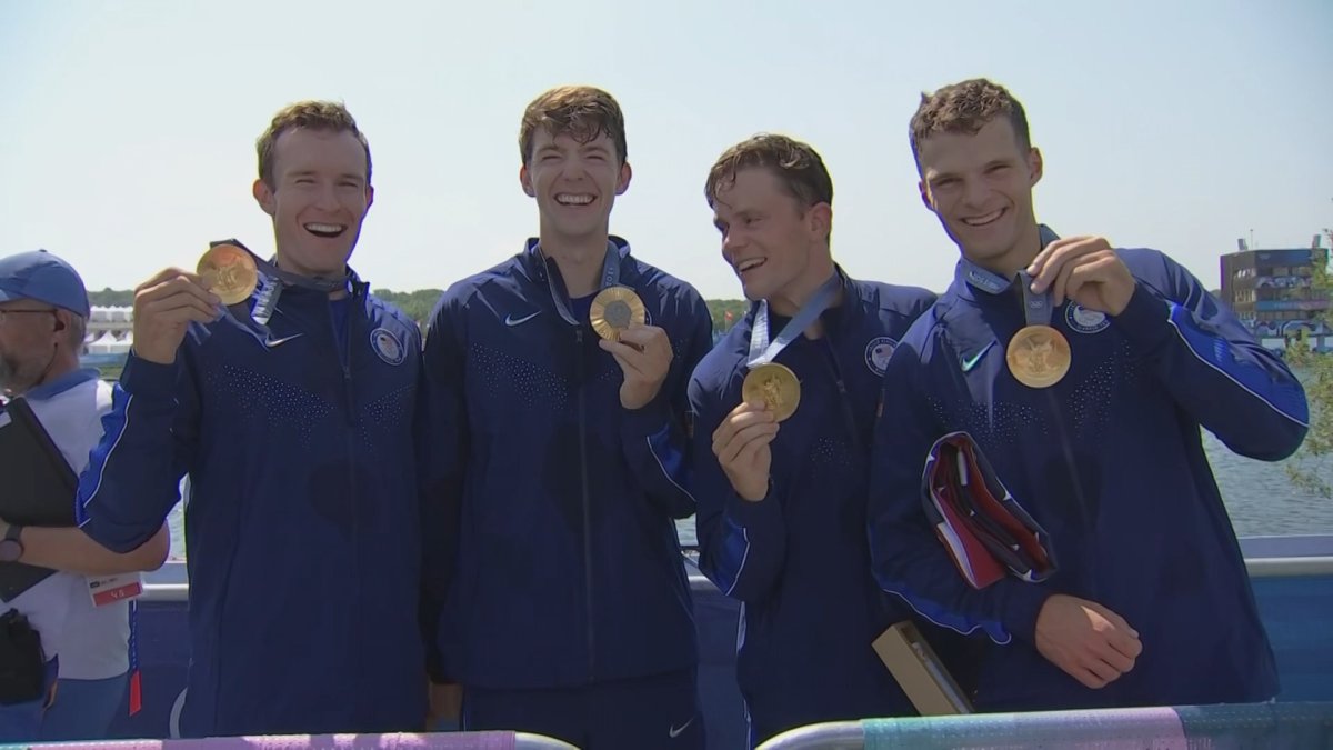 ‘Joining a legacy of rowers’: US men’s four celebrates its first gold ...