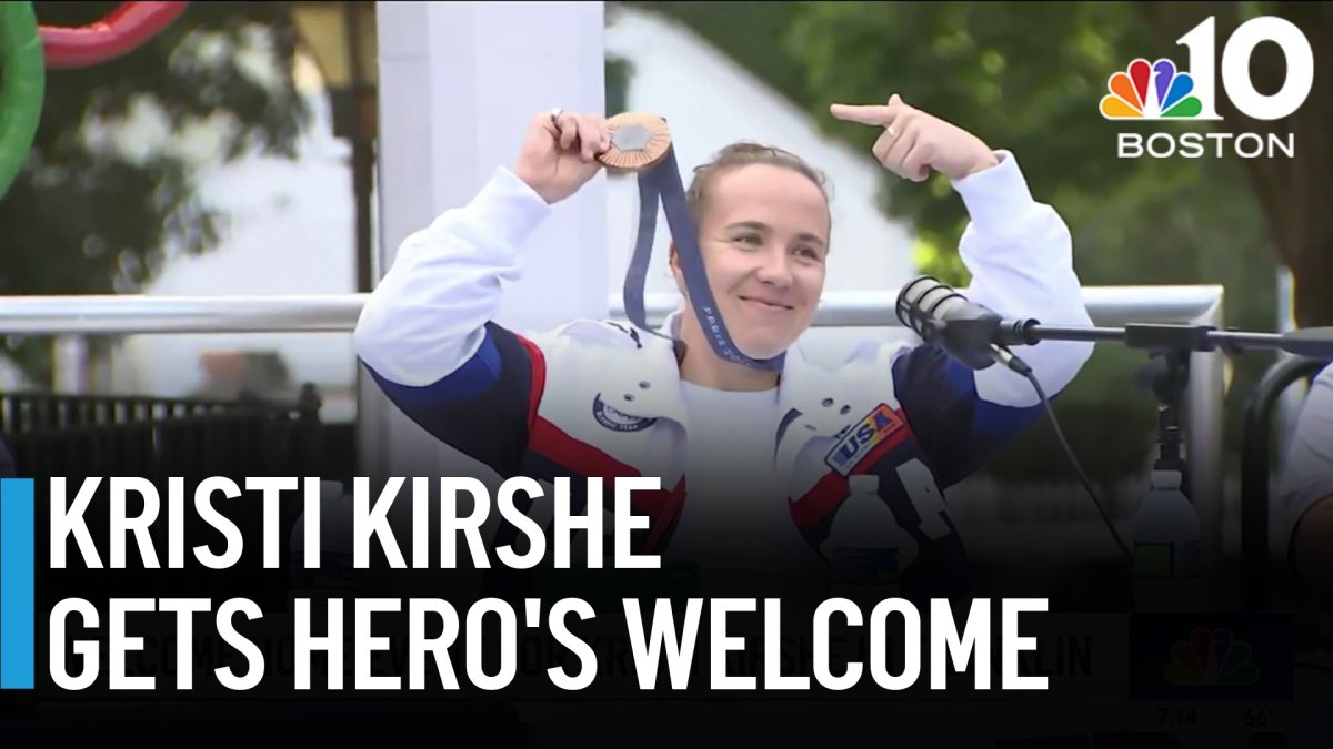 Franklin welcomes Olympian Kristi Kirshe back home – NBC Boston
