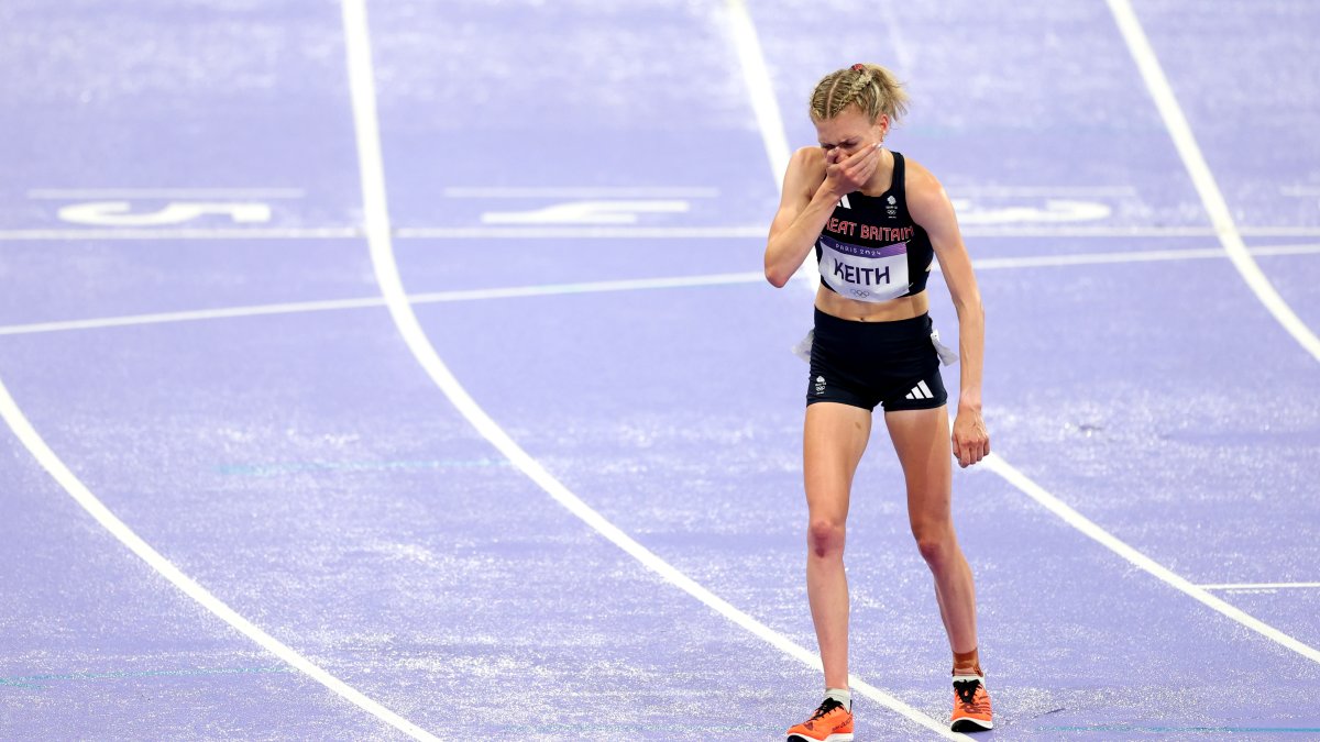 Why runner Megan Keith finished her 10,000m race alone – NBC Boston