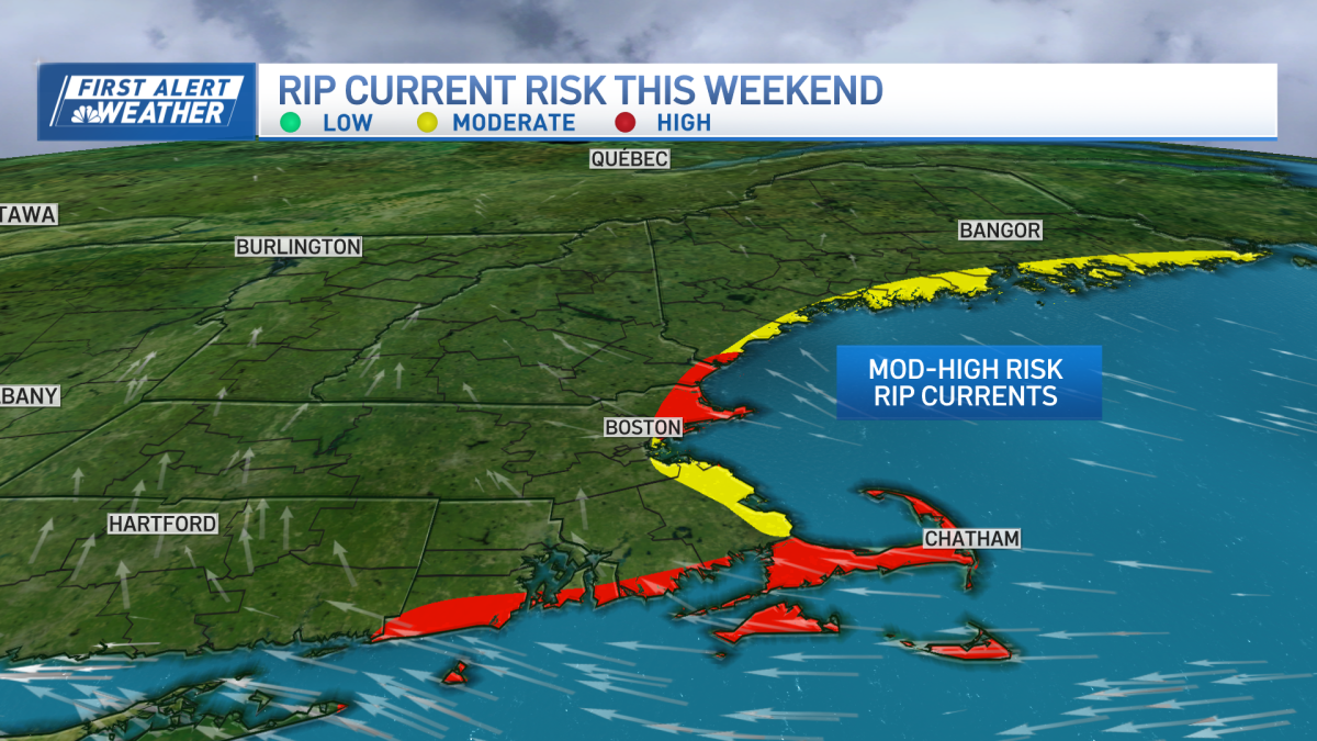 Boston weather: Hurrican Ernesto brings rip currents on a warm Saturday ...