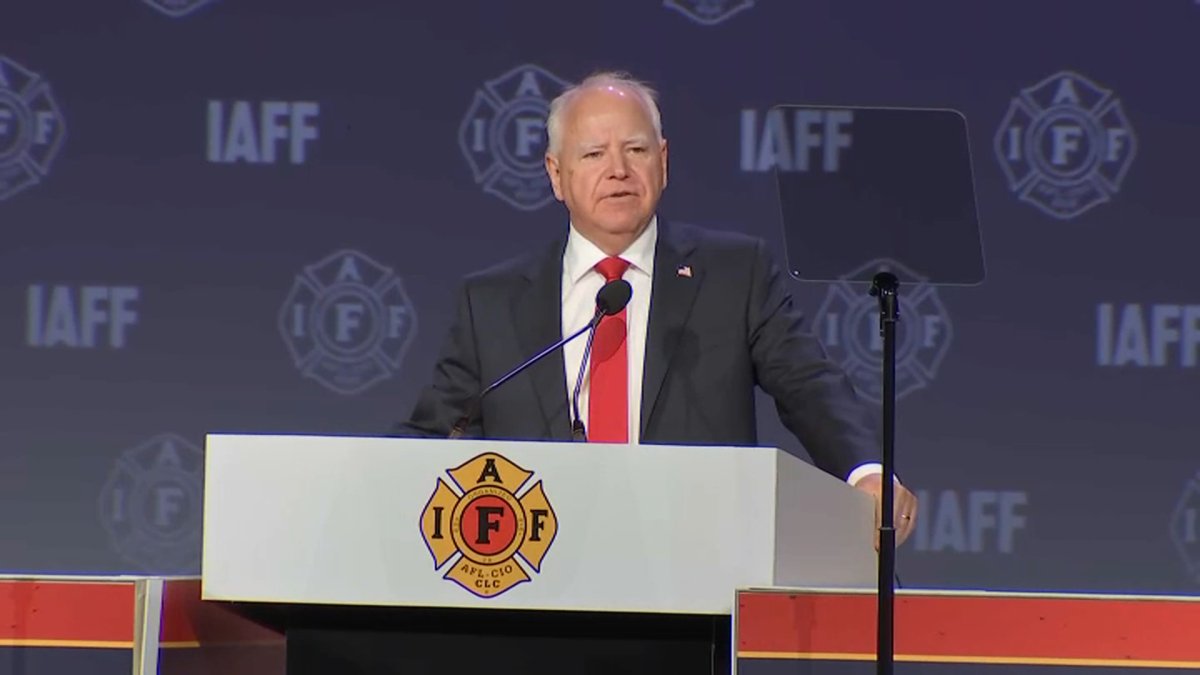 Tim Walz speaks at Boston firefighter conference – NBC Boston