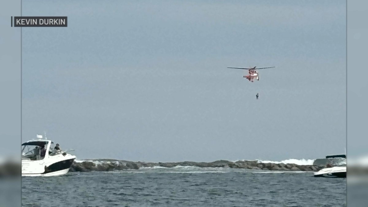Salisbury Coast Guard helicopter rescue – NBC Boston