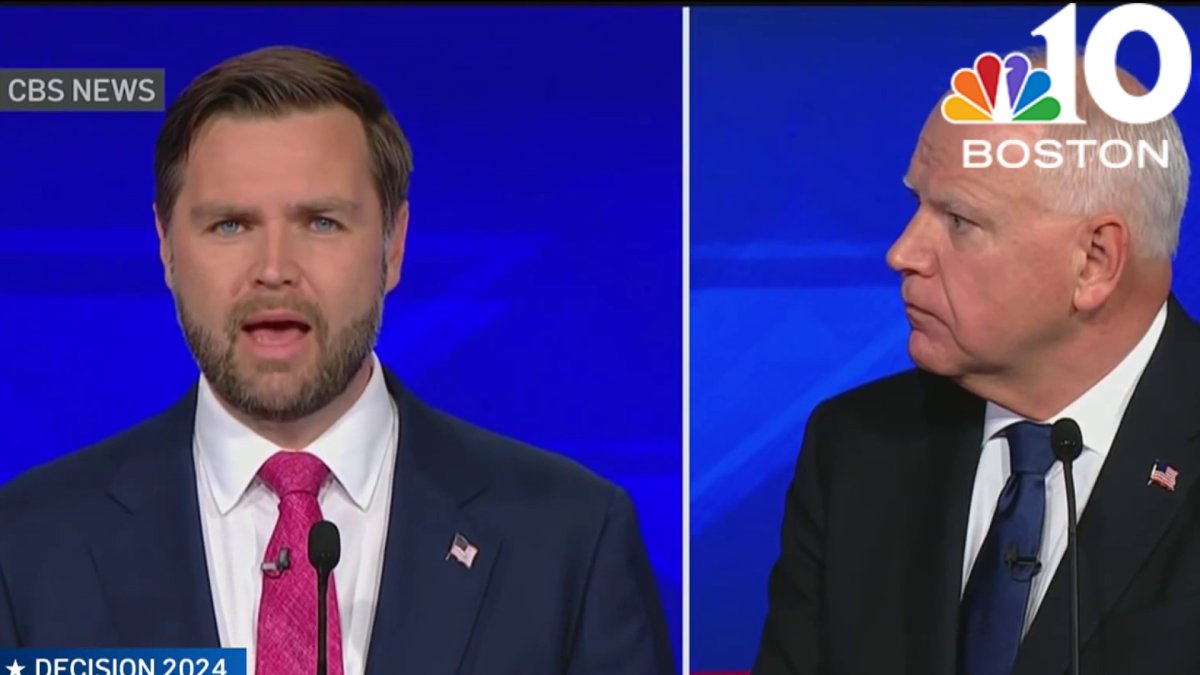 Tim Walz, JD Vance face off in vice presidential debate – NBC Boston