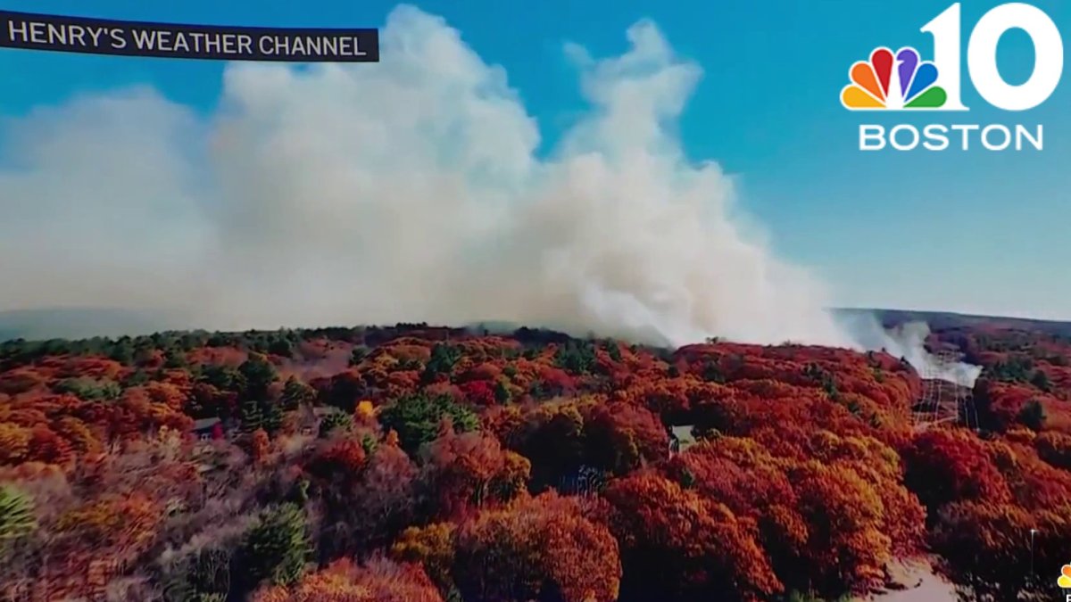 Brush fire burns in Middleton – NBC Boston