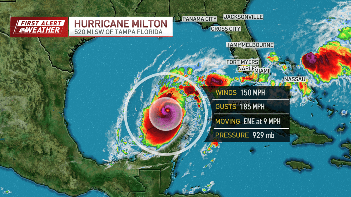 Hurricane Milton live updates: Timeline, tracker and more – NBC Boston