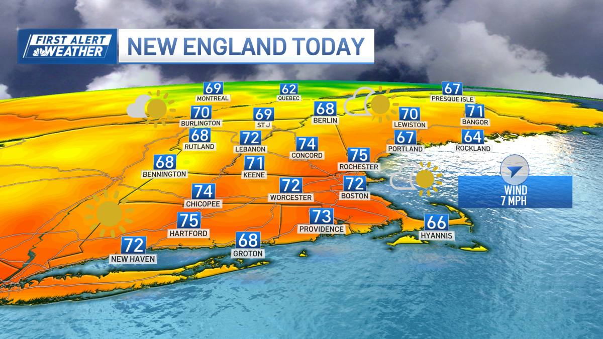 Boston weather forecast features sunny and warm weekend – NBC Boston