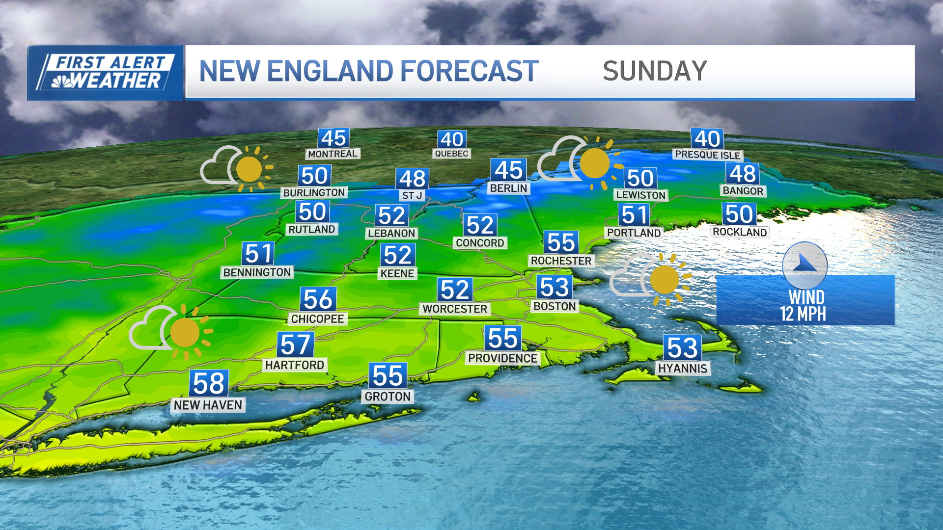 Boston, MA weather forecast: Cool and dry – NBC Boston