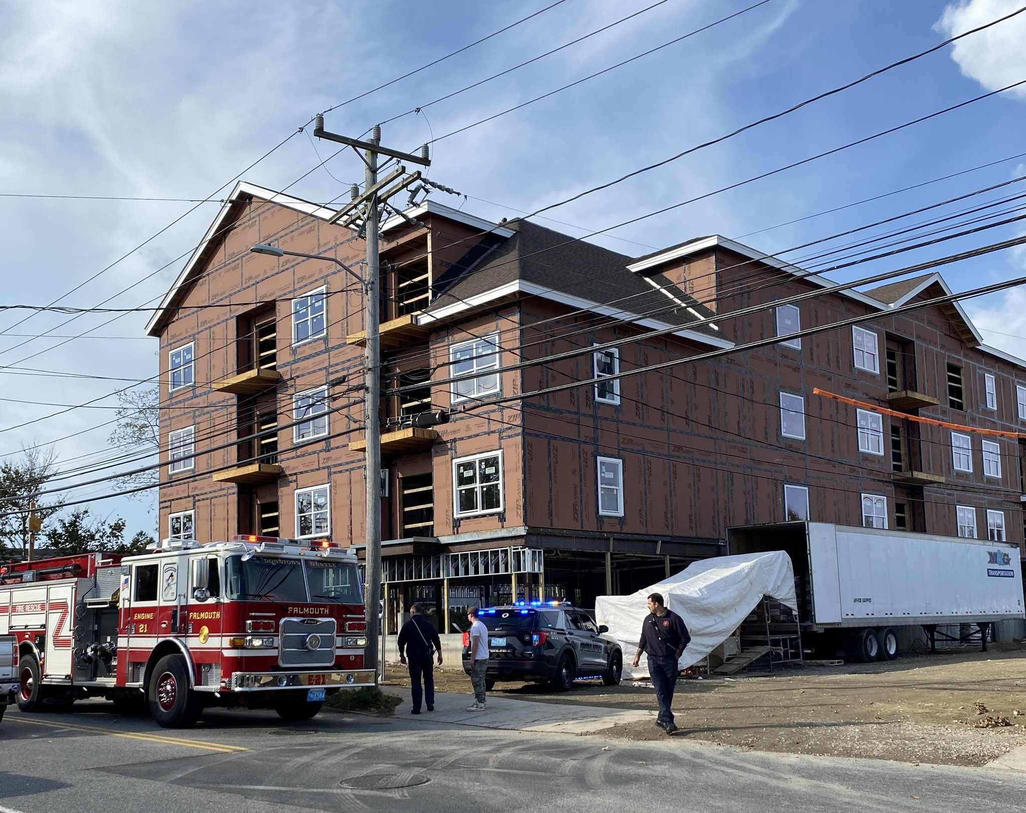 Falmouth, MA construction worker’s electric shock – NBC Boston