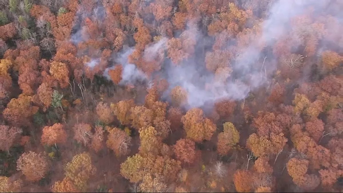 Holden, MA brush fire burning on Paxton Road – NBC Boston
