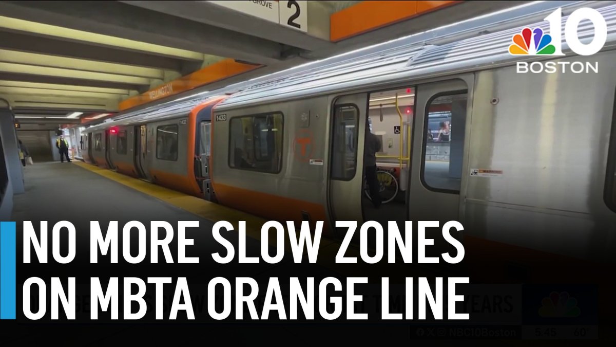 Orange Line is free of slow zones for 1st time in 15 years – NBC Boston