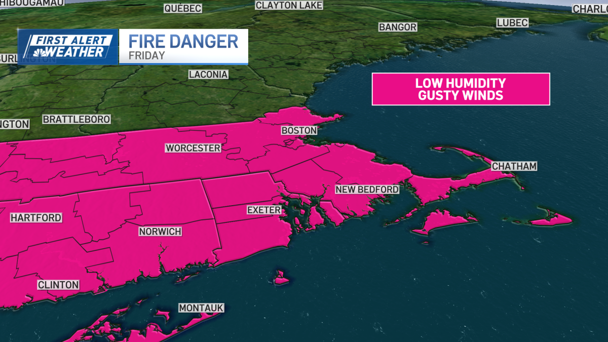 Red flag warning in Mass. due to brush fire danger – NBC Boston