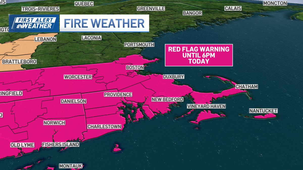 Mass. fire danger forecast: Rain coming? – NBC Boston