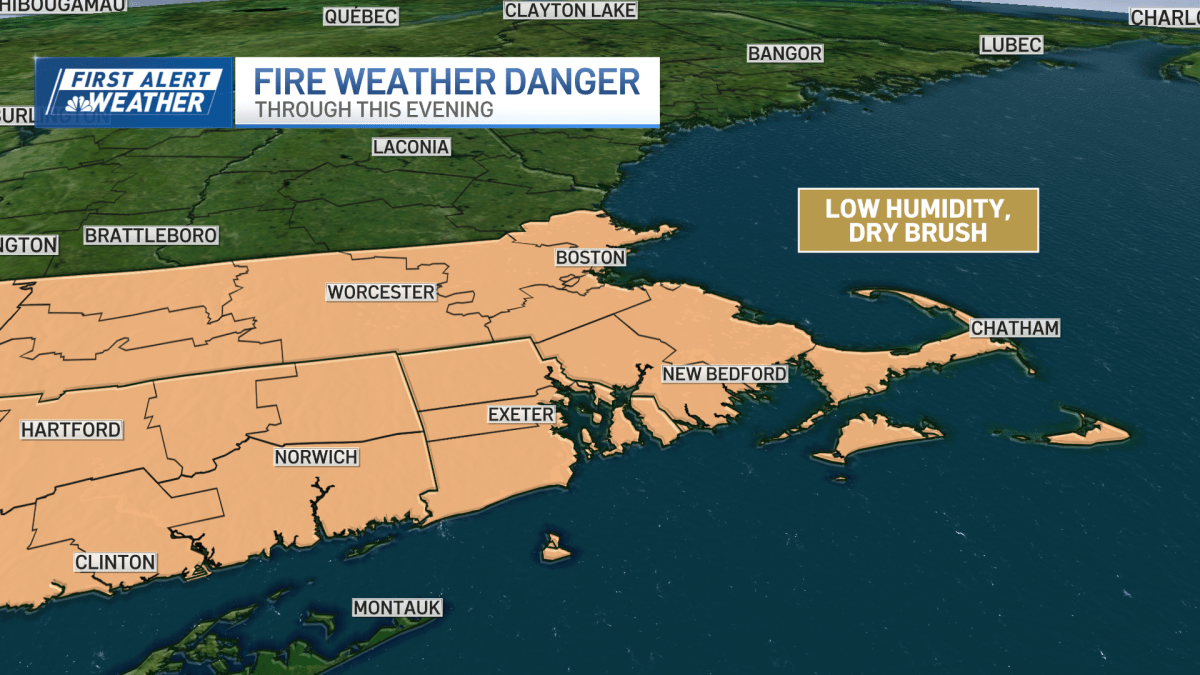 Brush fire danger remains high in Massachusetts – NBC Boston