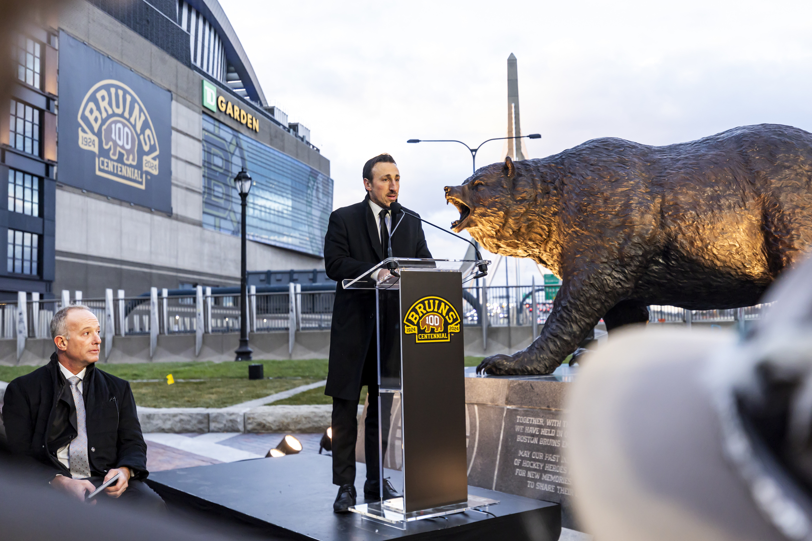 Bruins new bear statue outside TD Garden – NBC Boston