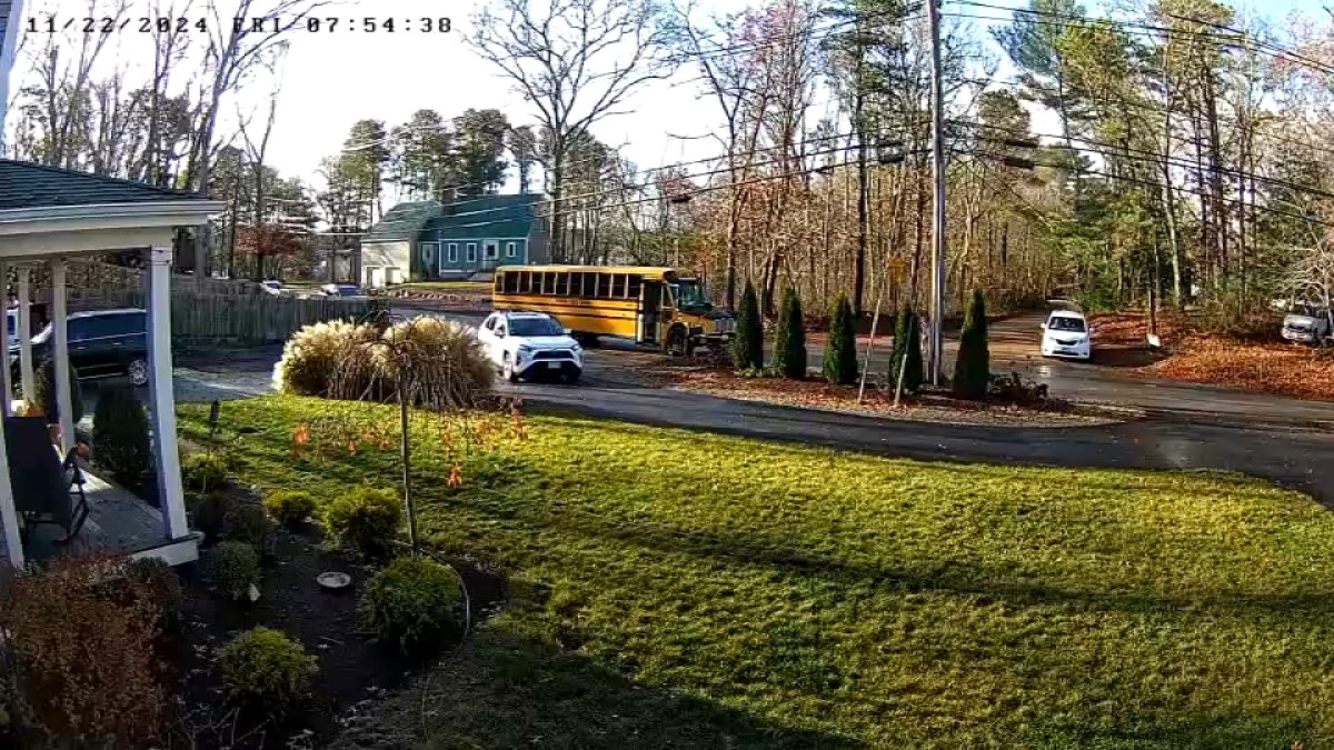 Plymouth MA school bus near miss – NBC Boston