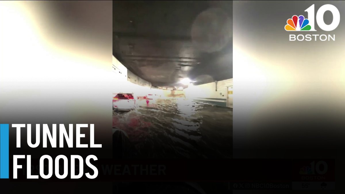 Boston tunnel floods as rain and wind hammer region – NBC Boston