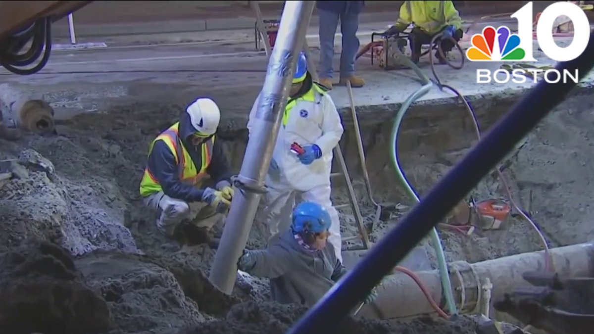 Cleanup continues after massive water main break in Boston – NBC Boston