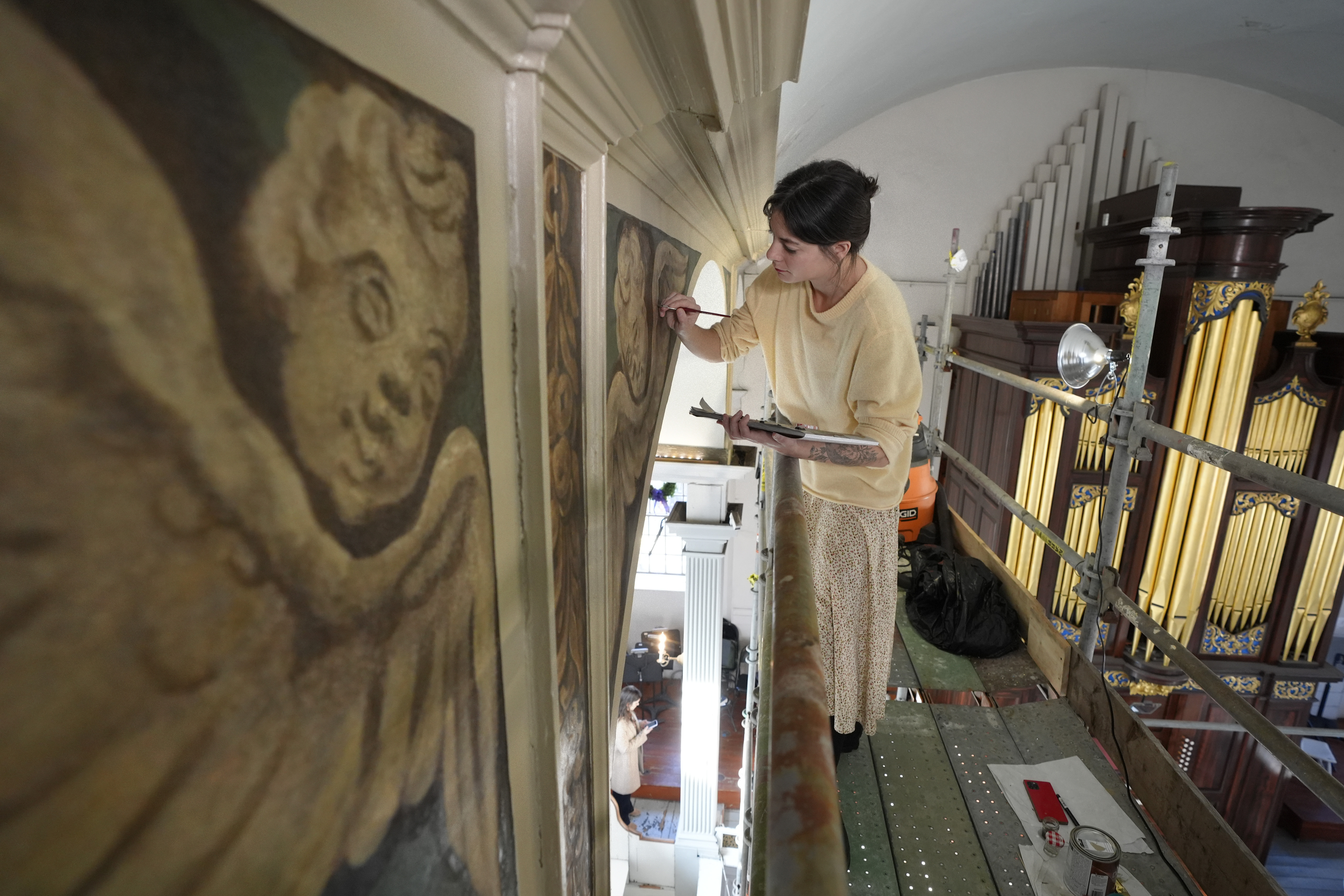 Centuries-old angels uncovered at Boston church – NBC Boston