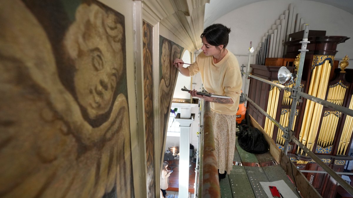 Centuries-old angels uncovered at Boston church – NBC Boston