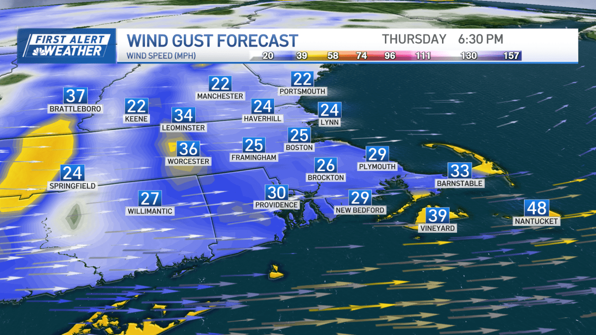 Snow squalls, power outages in Mass. as winter storm winds down – NBC Boston