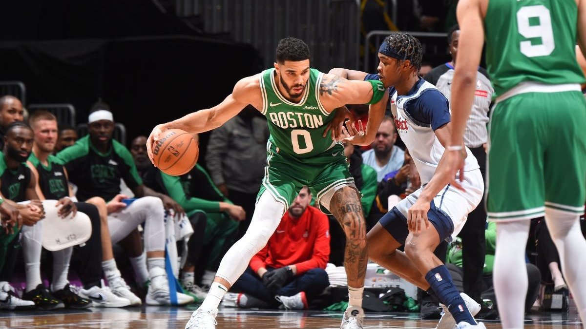 Celtics-Wizards recap: Jayson Tatum shines, Kristaps Porzingis exits in ...