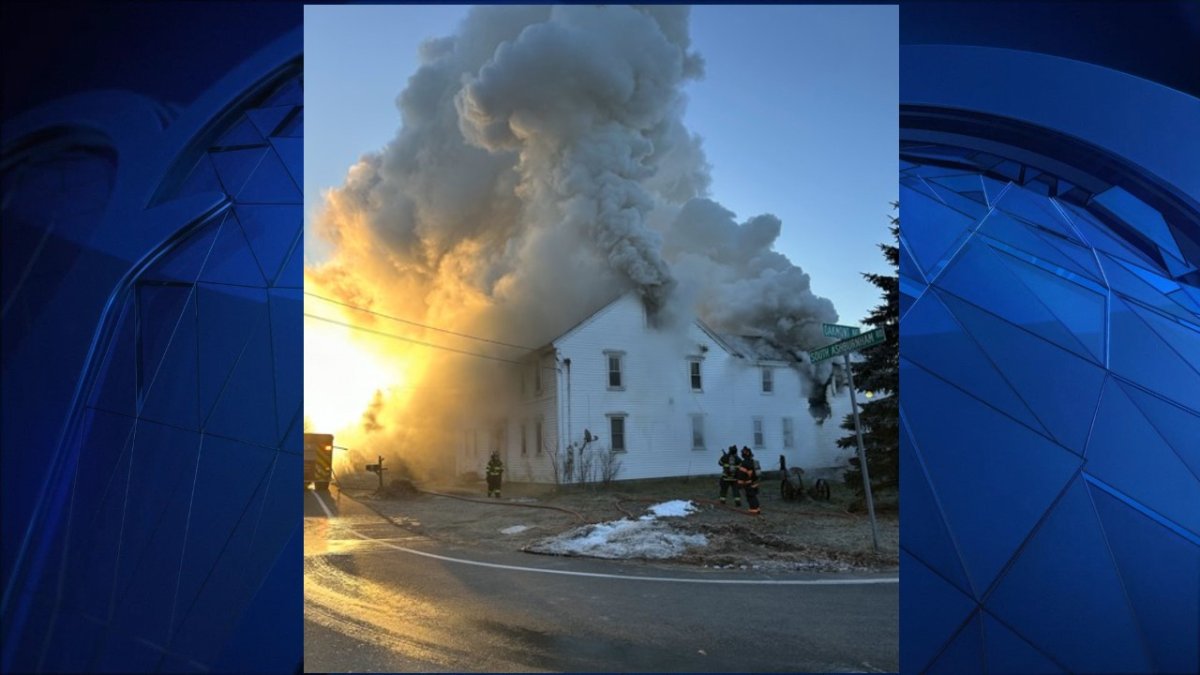 Fire destroys building in Westminster, MA – NBC Boston