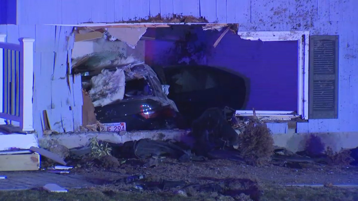Abington MA car into High Street home – NBC Boston