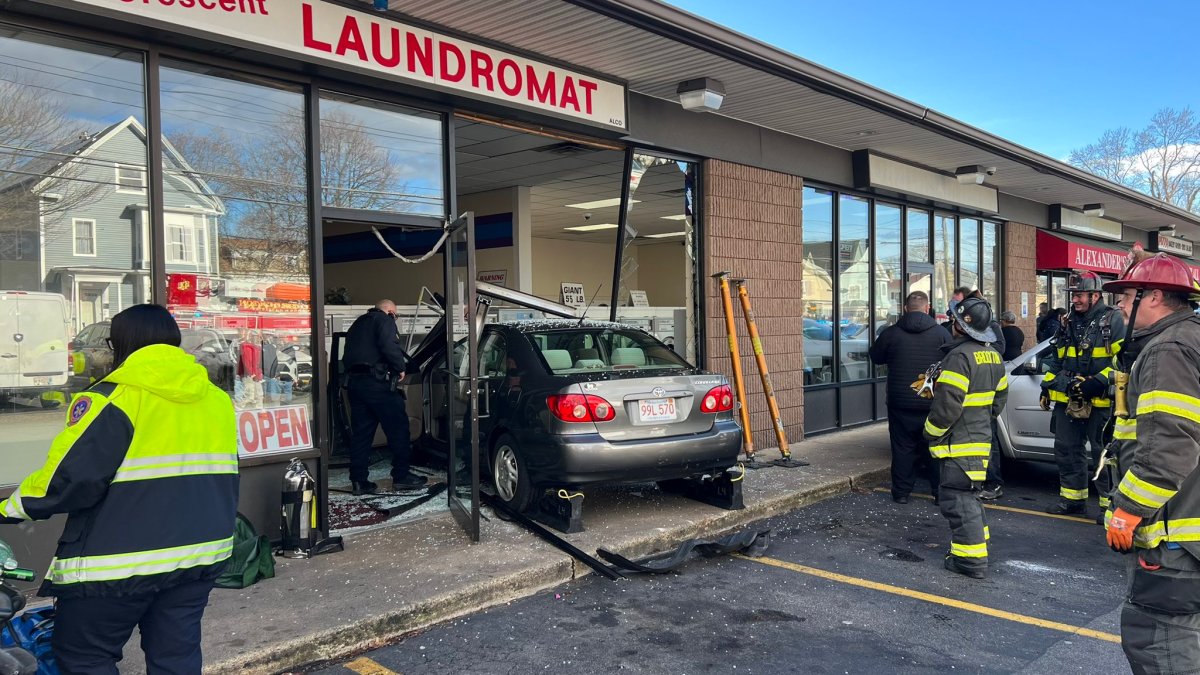 Brockton, MA Crescent St. laundromat crash Thursday (PHOTOS) – NBC Boston
