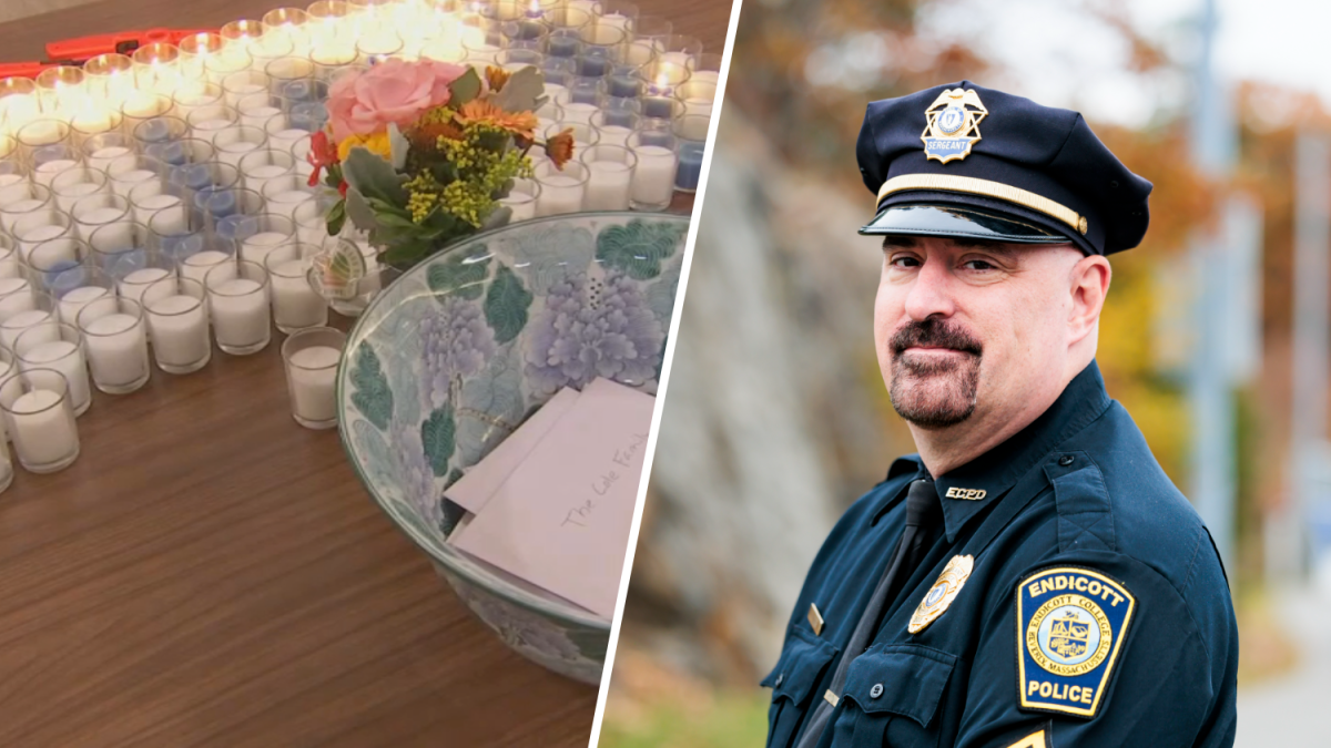 Endicott College vigil for Police Sgt. Jeremy Cole – NBC Boston