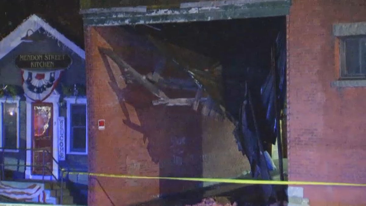 Uxbridge MA South Main Street building roof collapse – NBC Boston