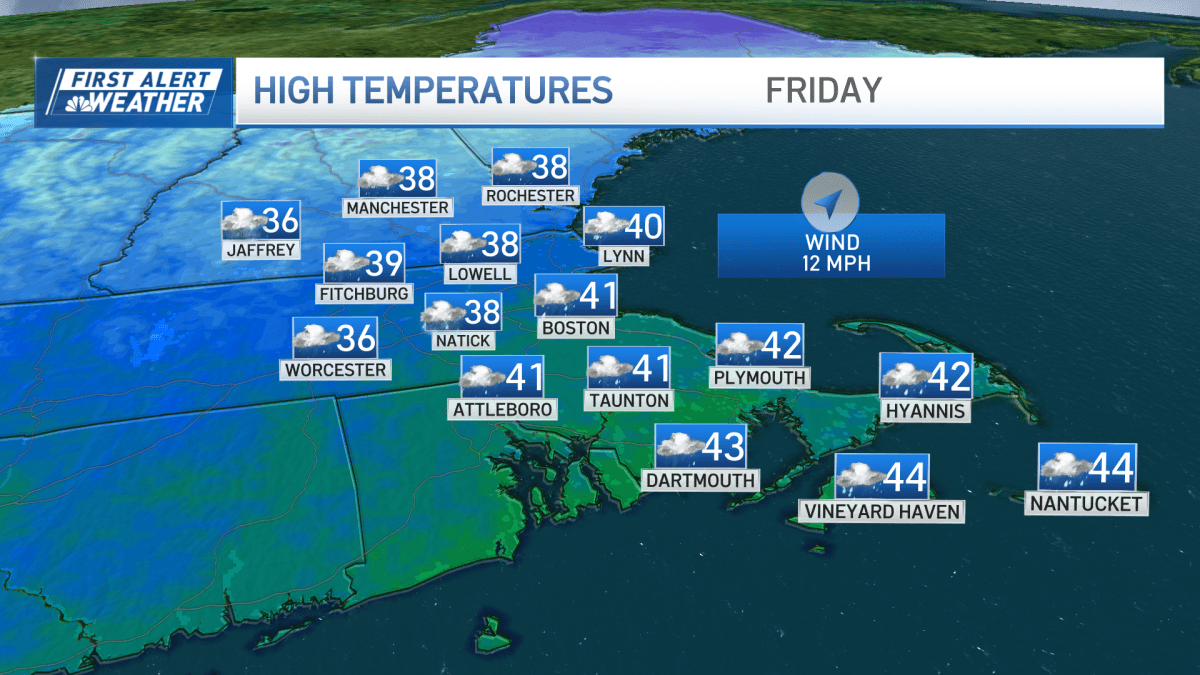 Boston weather forecast: Next chance for rain and snow – NBC Boston