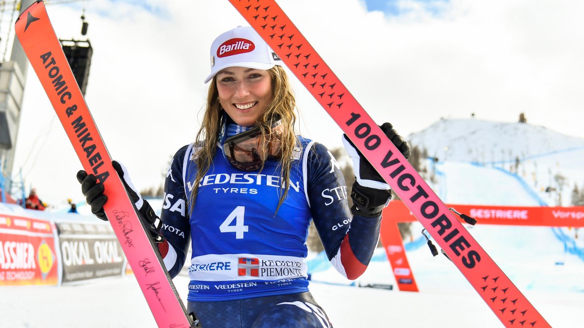 US skier Mikaela Shiffrin wins historic 100th World Cup race – NBC Boston
