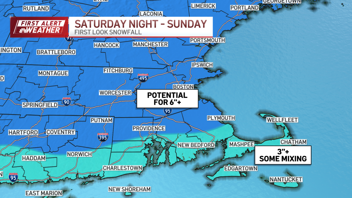 Boston weather forecast: Next snow storms coming to Mass. – NBC Boston