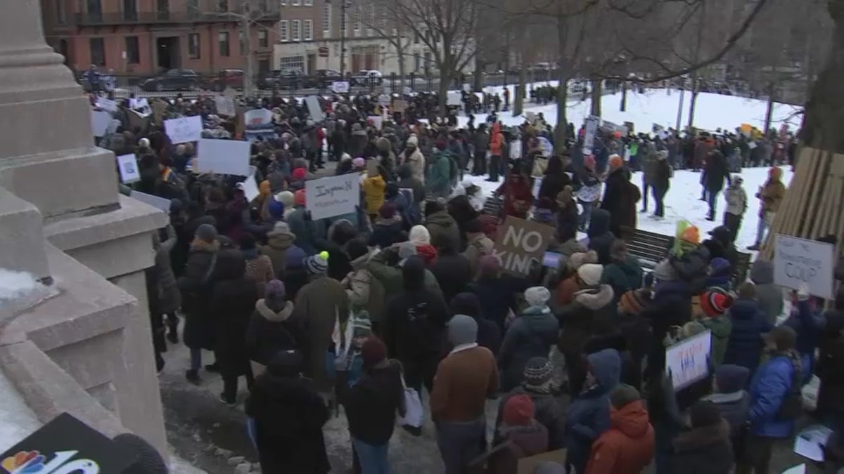 Presidents Day brings protests against Trump’s policies – NBC Boston