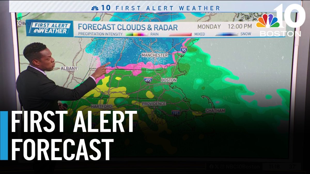 Rain and a wintry mix moving through Boston – NBC Boston