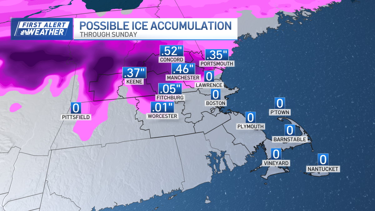 Storm bringing icing, rain to Boston this weekend – NBC Boston